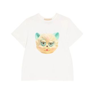 Valentino Baumwoll-T-Shirt mit Rundhalsausschnitt - - Tops - Herren - Wei&szlig; - XL