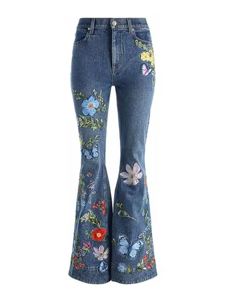 Alice & Olivia Jean Droit - Bleu