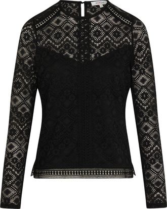 Morgan Damen 242-timay Langarm-T-Shirts, Schwarz, M