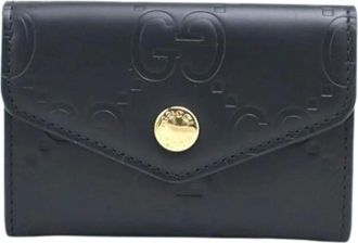 Gucci Porte-cartes Pre-owned - Femme - Pre-owned - Noir - Taille: ONE Size