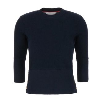 Thom Browne Rundhals-Strickware - - Knitwear - Damen - Blau - XS