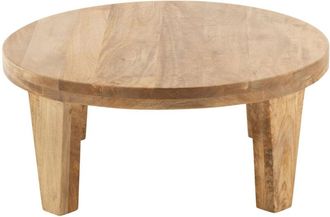 Hellin Table basse ronde en manguier naturel D80 - MAKATI