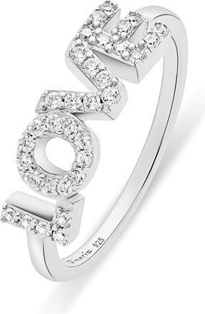 Tamaris Damen Ring TJ-0710-R-52 aus 925 Silber in Silber mit Zirkoniasteinen