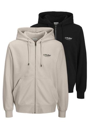 Jack & Jones Hoodie 2er Pack Soho (Spar-Set, 2-tlg) Sweatjacke / Hoodie - Baumwolle - Atmungsaktiv