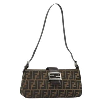 Fendi Sac bandouli&egrave;re Zucca Canvas Pre-owned - Femme - Pre-owned - Brun - Taille: ONE Size