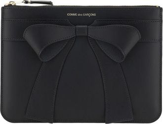 Comme Des Gar&ccedil;ons Schwarzes Kalbleder Bos Taurus Wallet