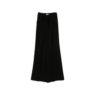 Forte_Forte Wide Hosen - - Trousers - Damen - Schwarzk - XL