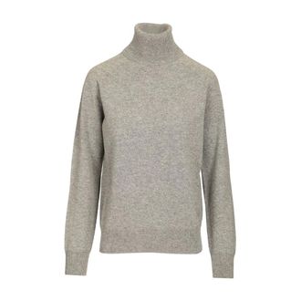 Emporio Armani Femme, Pulls, Gris, Taille: 42 FR Pull &agrave; col roul&eacute; en cachemire