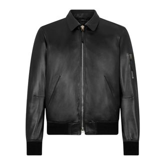 Tom Ford Soft Nappa Longe Collar Blouson - - Jackets - Herren - Schwarzk - 2XL