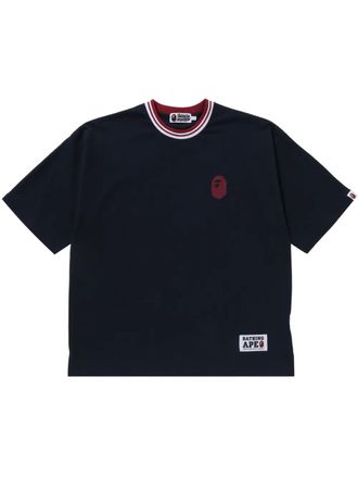 A Bathing Ape t-shirt à logo imprimé - Bleu