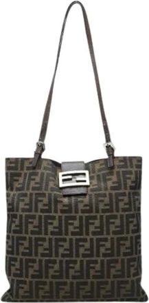 Fendi Pre-owned Vintage Shoulder Tote - Femme - Pre-owned - Brun - Taille: ONE Size