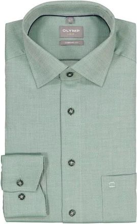 Olymp Herren Hemd gr&uuml;n Baumwolle