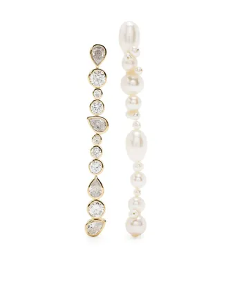 Completedworks boucles doreilles pendantes Glitch - Argent