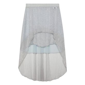 GCDS Rouches Asymmetrical Skirt - - Skirts - Damen - Grau - XS