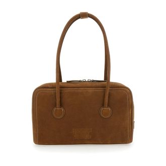 Marge Sherwood Femme, Sacs, Brun, Taille: ONE Size Sac à bandoulière marron avec logo en relief