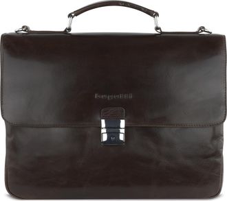 Bugatti Romano Aktentasche medium, Laptoptasche aus echtem Leder, Businesstasche 11, Bürotasche mit Laptopfach in braun (Braun)