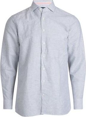 Hackett Chemise ajust&eacute;e ray&eacute;e en lin et coton