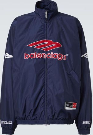 Balenciaga Veste de surv&ecirc;tement 3B Sports Icon en coton m&eacute;lang&eacute;