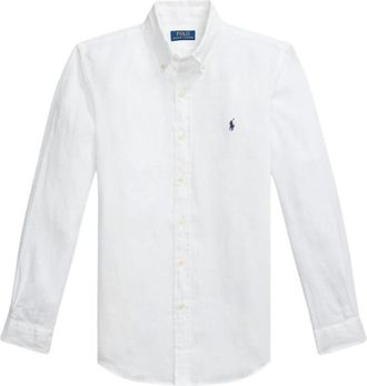 Polo Ralph Lauren Chemise l&eacute;g&egrave;re en lin pour les journ&eacute;es ensoleill&eacute;es - Homme - Chemises - Blanc - Taille: XL
