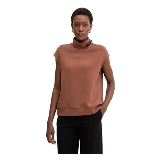 Karl Lagerfeld Blouse en maille stretch - Femme - Blouses et Chemises - Brun - Taille: 40 FR
