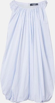 Jacquemus Robe midi Lavande ray&eacute;e