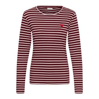 Kaffe Langarmshirt - - Tops - Damen - Rot - 2XL