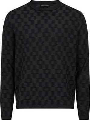 Emporio Armani Pull &agrave; motif en laine vierge