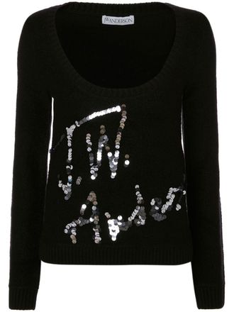 J.W.Anderson Pullover mit Pailletten - Schwarz