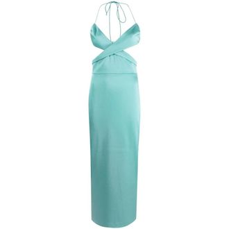 Alex Perry Mossgr&uuml;nes Satin Midi Kleid - - Dresses - Damen - Gr&uuml;n - 2XS
