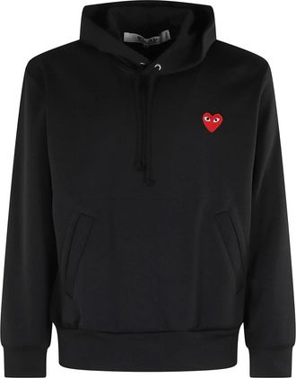 Comme Des Gar&ccedil;ons Homme, Sweatshirts et sweats &agrave; capuche, Noir, Taille: L Red Emblem Sweater