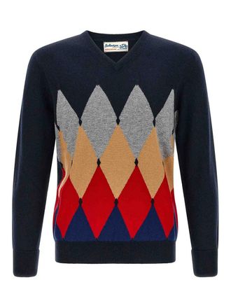 Ballantyne Pull Col Rond - Bleu