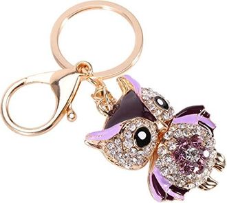 Generic Porte-Cl&eacute;s en Hibou - Pendentif cl&eacute; Scintillant pour Sac &agrave; Main ou Sac