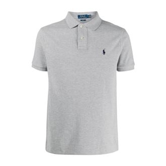 Polo Ralph Lauren Logo Kurzarm Stilvolles T-Shirt - - Tops - Herren - Grau - 2XL