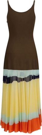 Fendi Womens Multicolor Viscose Casual Dress