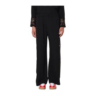 Wales Bonner Wales Bonner, Homme, Pantalons, Noir, Taille: 3XS Pantalon classique noir à rayures latérales