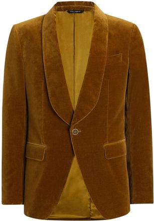 Dolce & Gabbana blazer en velours - Orange