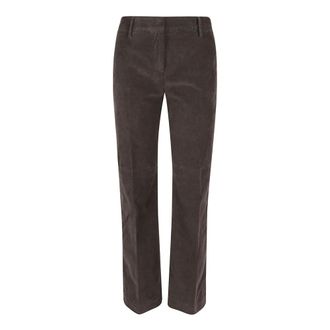 True Royal Braune Baumwoll Elastan Hose - - Trousers - Damen - Braun - L