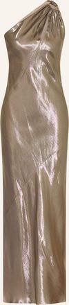 Max Mara Max Mara Studio One-Shoulder-Kleid Odissea Mit Glitzergarn grau
