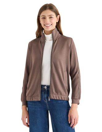 Cecil Jacke mit Tape urban Taupe XXL