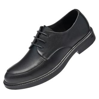 Generic Chaussures habill&eacute;es classiques en cuir Oxford &agrave; lacets pour homme Noir, Noir, 39 1/3 EU