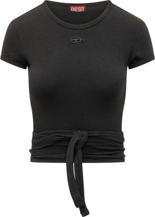 Diesel Femme, Tops, Noir, Taille: 40 FR T-Bunny-Tail Top