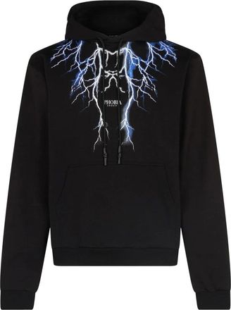 Phobia Archive Homme, Sweatshirts et sweats &agrave; capuche, Noir, Taille: XL Lightning Sweat &agrave; capuche