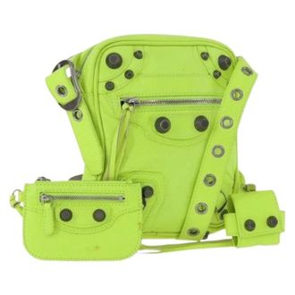 Balenciaga Sac bandouli&egrave;re vintage doccasion - Femme - Pre-owned - Vert - Taille: ONE Size