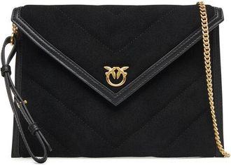 Pinko Handtasche Flat Purse Handle AI 25-26 PCPL 104820 A2JH Schwarz