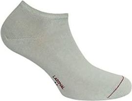 Labonal Socquette. Unie Jersey, Coton. Gris Perla. 43/46 FABRIQUE EN FRANCE - HOMME. (1 paire)