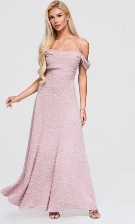 Ombre Abendkleid Damen Abendkleid mit elegantem Schnitt Pink XL (kein Set, 1-tlg)