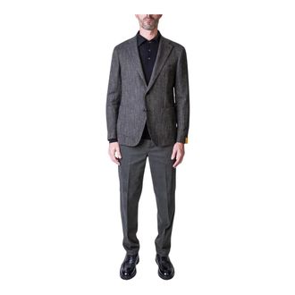 Tagliatore Einreiher-Jacke - - Suits - Herren - Grau - 2XL