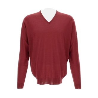 John Smedley Herren, Strickwaren, Rot, 2XLGr&ouml;&szlig;e