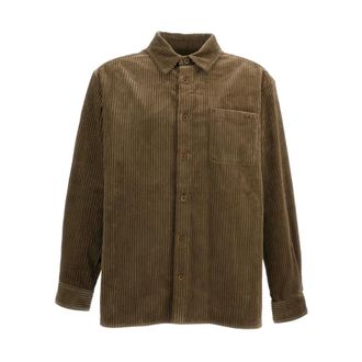 A.P.C. Corduroy Baumwoll-Overshirt - - Shirts - Herren - Braun - L