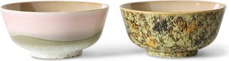 HKliving Bols en gr&egrave;s - Set de 2 HKliving